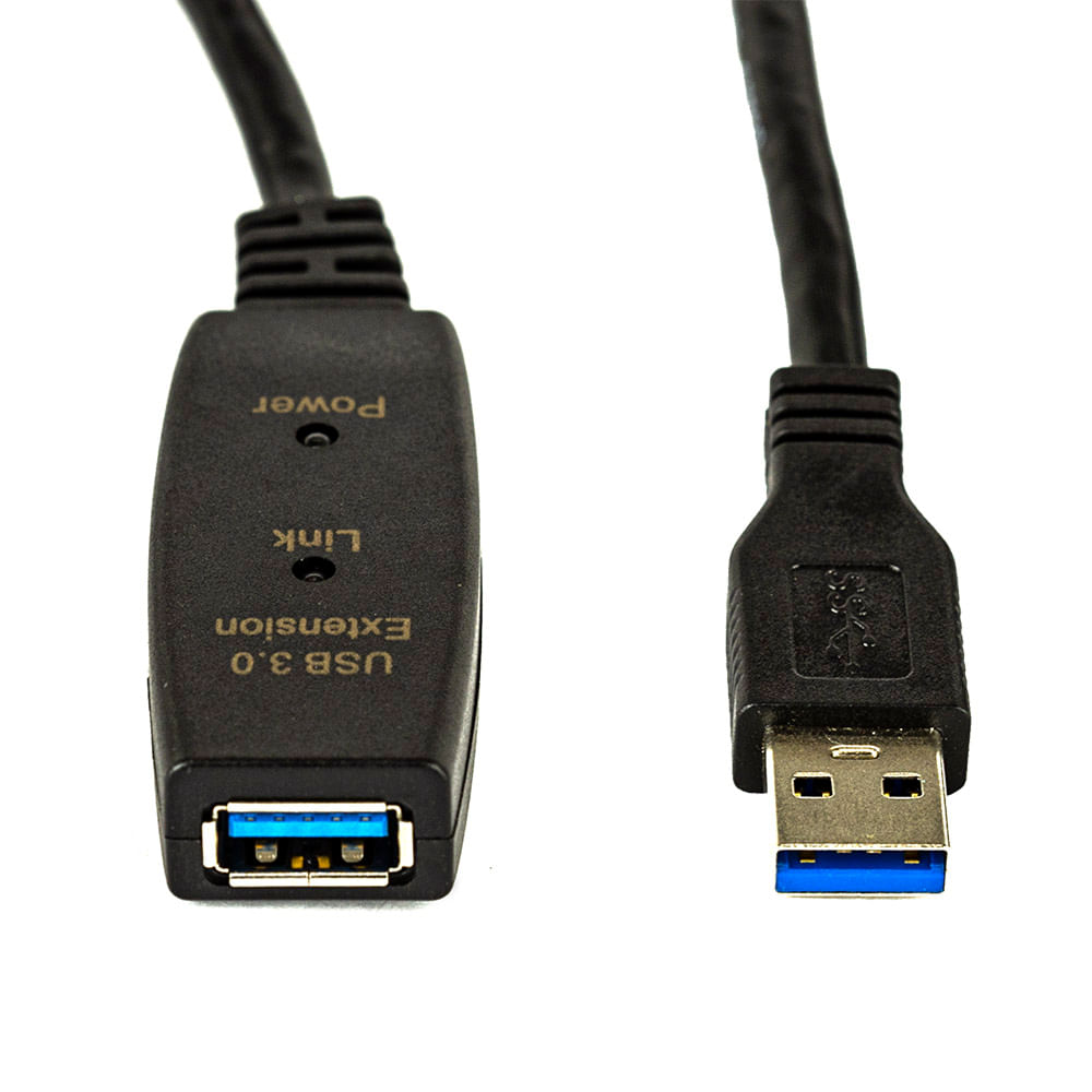 Extensor USB 3.0 Amplificado Ativo Macho Fêmea - Cirilo Cabos