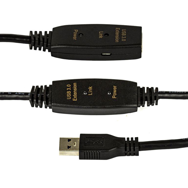 Extensor USB 3.0 Amplificado Ativo Macho Fêmea - Cirilo Cabos