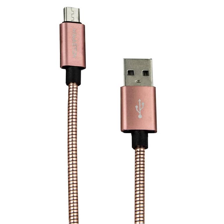 Cabo Micro USB Metal Reforçado de 1 Metro - Cirilo Cabos